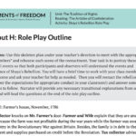 Handout H: Role Play Outline | Bill of Rights Institute