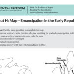 Handout H: Map—Emancipation in the Early Republic | Bill of Rights ...