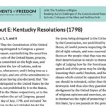 Handout E: Kentucky Resolutions | Bill of Rights Institute