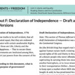 Handout F: Declaration of Independence Draft and Final Version | Bill ...