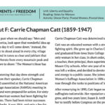 Handout F: Carrie Chapman Catt | Bill of Rights Institute