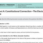 Handout A: A Constitutional Connection - The Electoral College | Bill ...