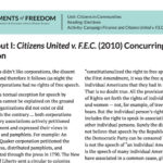 Handout I: Citizens United v. F.E.C. (2010) Concurring Opinion ...