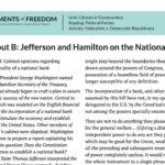 Handout B: Jefferson and Hamilton on the National Bank | Bill of Rights ...