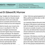 Handout D: Edward R. Murrow | Bill of Rights Institute