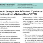Handout A: Excerpts from Jefferson's "Opinion on the Constitutionality ...