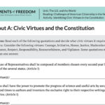 Handout A: Civic Virtues and the Constitution | Bill of Rights Institute