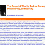 The Gospel of Wealth - Handout A: Narrative | National Leader in Civic ...