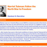 Harriet Tubman: Follow the North Star to Freedom - Handout A: Narrative ...