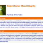 Robert Carter III and Integrity - Handout A: Narrative | Bill of Rights ...