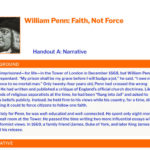 William Penn: Faith Not Force - Handout A: Narrative | Bill of Rights ...