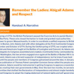 Remember the Ladies: Abigail Adams and Respect - Handout A: Narrative ...