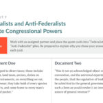 Handout F: Federalists and Anti-Federalists Debate Congressional Powers ...