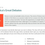 Handout B: America's Great Debates | Bill of Rights Institute