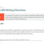 Handout A: House Bill Writing Directions | Bill of Rights Institute