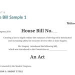 Handout B: House Bill Sample 1 | Bill of Rights Institute