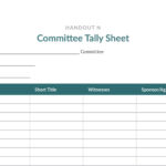 Handout N: Committee Tally Sheet | National Leader in Civic Education ...
