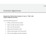 Handout B: Context Questions - Patrick Henry (1736-1799) | Bill of ...