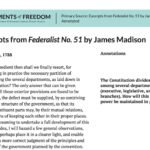 Primary Source: Federalist No. 51 Excerpts Annotated | Bill of Rights ...