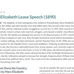 Handout D: Mary Elizabeth Lease Speech 1890 | Bill of Rights Institute