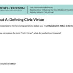 Handout A: Defining Civic Virtue | Bill of Rights Institute