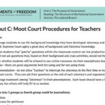 Handout C: Moot Court Procedures for Teachers | Bill of Rights Institute