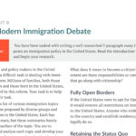 Handout B: The Modern Immigration Debate | Bill of Rights Institute
