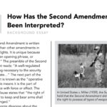 Handout A: How Has the Second Amendment Been Interpreted? (Background ...