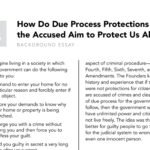 Handout A: How Do Due Process Protections for the Accused Aim to ...
