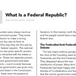 Handout A: What Is a Federal Republic? (Background Essay) | Bill of ...