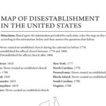 Handout C: Map of Disestablishment in the United States | National ...