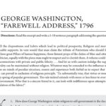Handout D: George Washington, "Farewell Address" - Bill of Rights Institute
