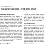 Handout A: Background Essay - Eisenhower and the Little Rock Crisis ...