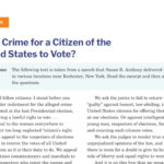 Primary Source: Susan B. Anthony | Bill of Rights Institute