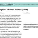 Washington's Farewell Address Annotated - Bill of Rights Institute